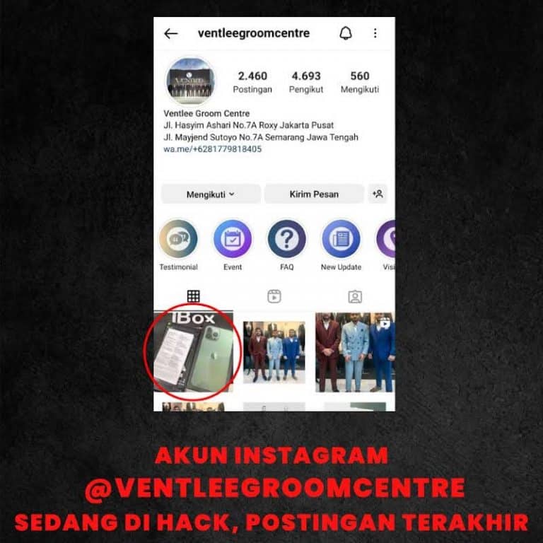 Penting! IG @ventleegroomcentre Di Hack - Jas Pria Ventlee